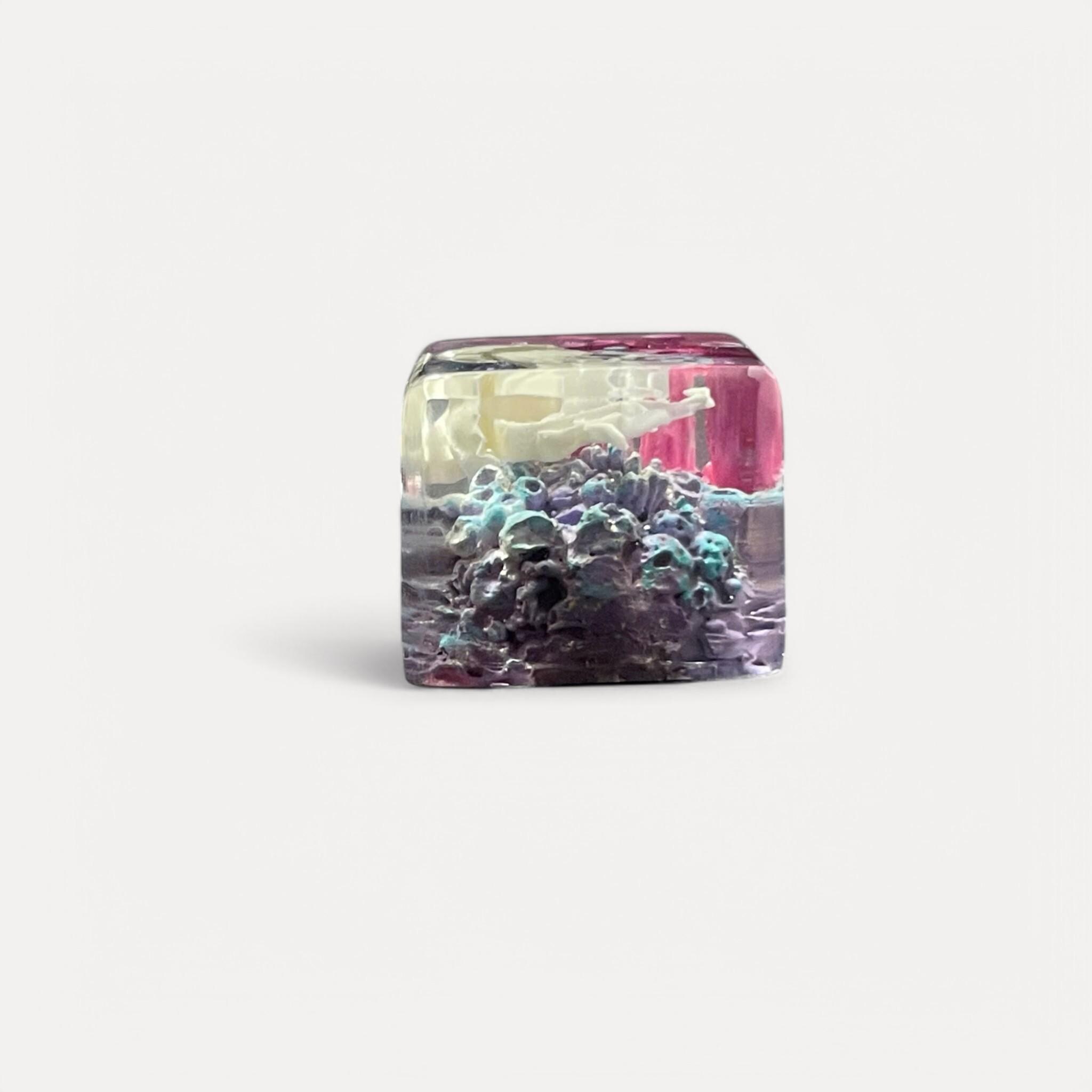 Jellyfish Keycap, Underwater Keycaps, Square Shape Keycap, Mechanical ...