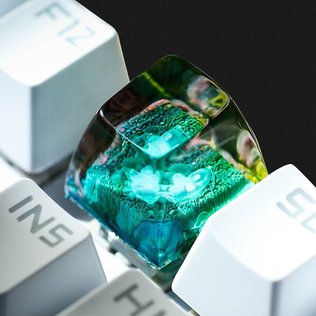The Sprout Keycap Hope Keycap Handcrafted Artisan Life - Etsy
