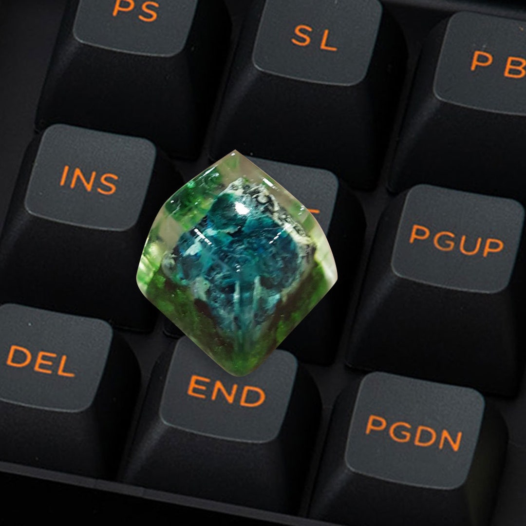 Underwater Resin Keycap, Blue Ocean Resin Keycap, Handcrafted Artisan ...