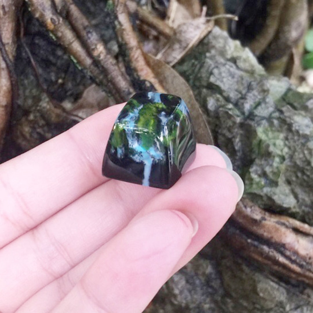 Waterfall Artisan Keycap, Waterfall Resin Keycap, Nature Inspired ...