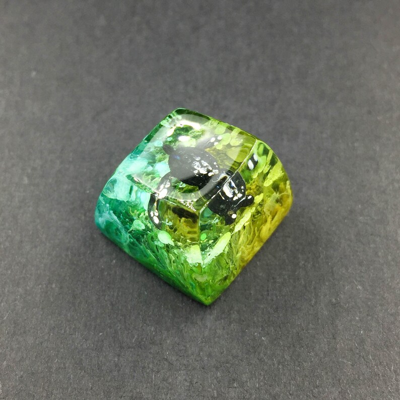 Sea Turtle Artisan Keycap, Underwater Keyboard, Gamer Gift - Etsy