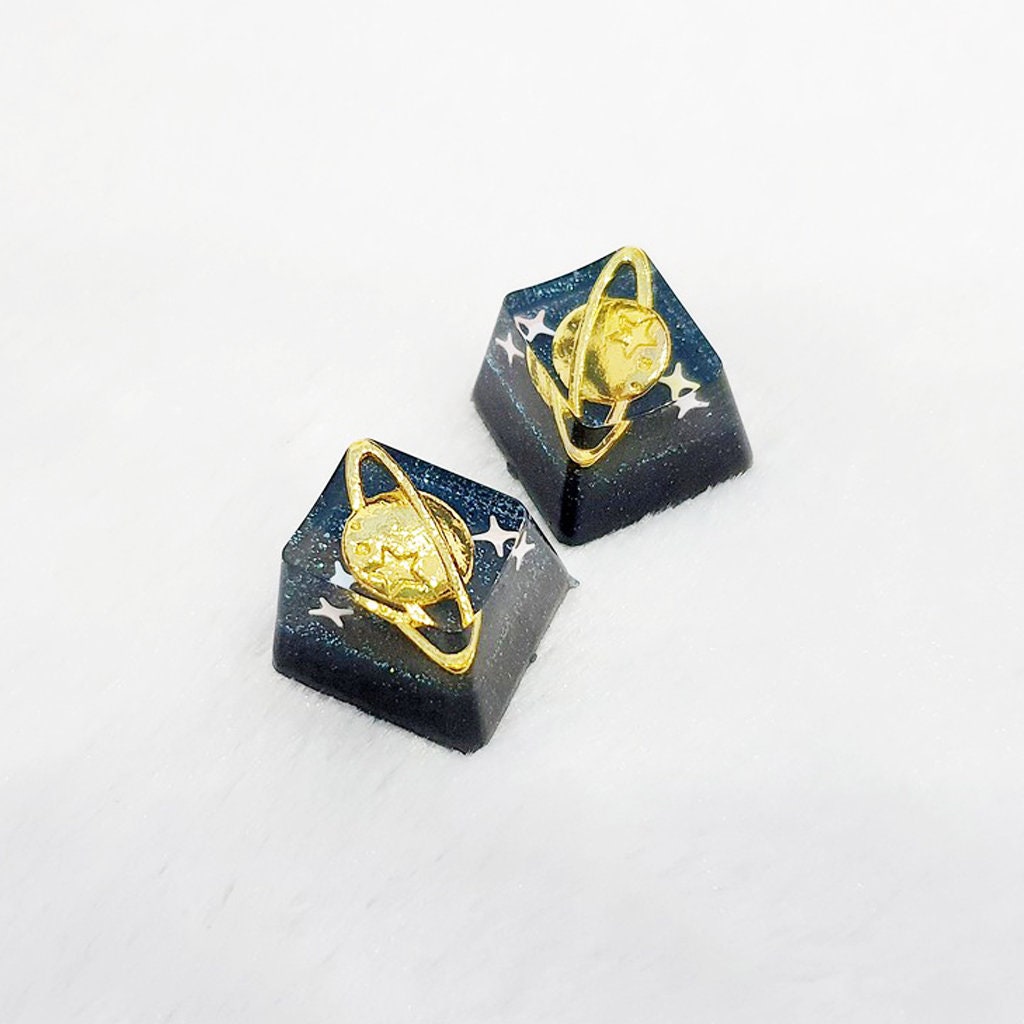 Planet Saturn Keycap Resin Artisan Keycap Outer Space - Etsy Canada