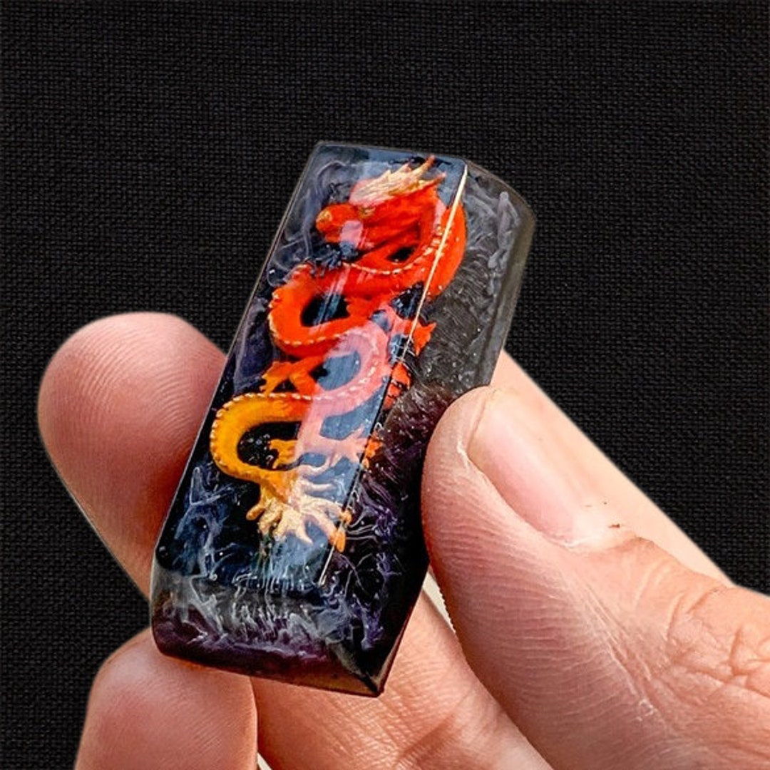 Asian Dragon Artisan Keycap Shift Keycap 2u Keycap Red - Etsy