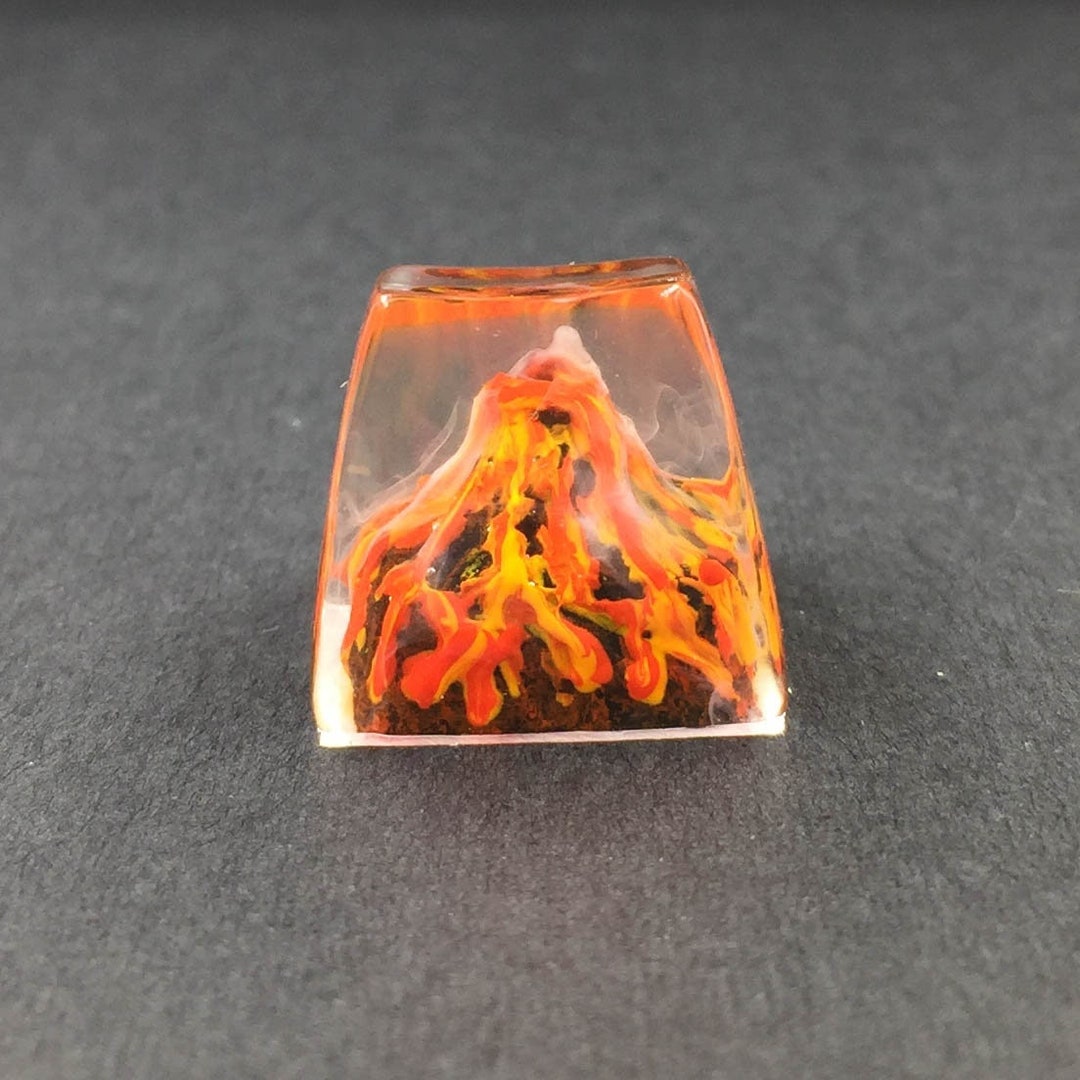 Volcano Keycap, Volcanic Eruption Keycap, Lava Keycap, Christmas Gift ...