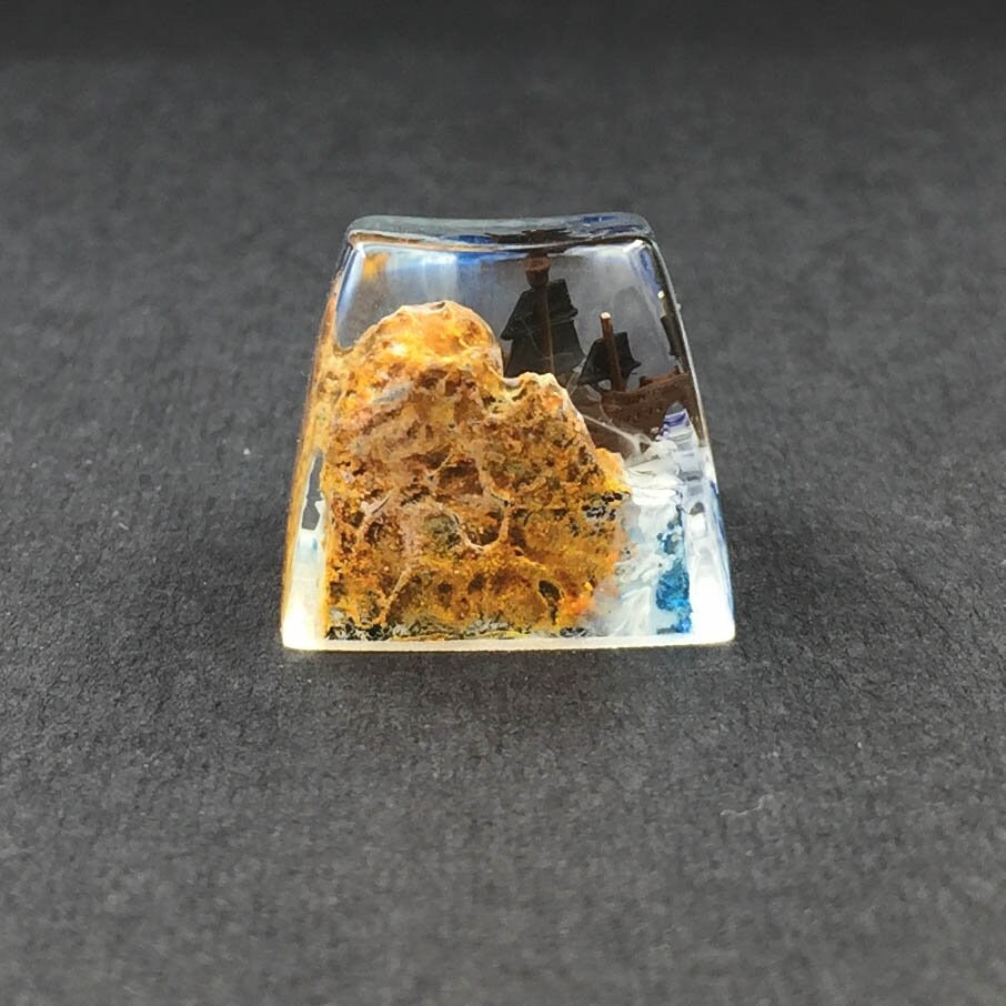 Pirate Boat Keycap Skull Island Keycap Resin Artisan Keycap | Etsy