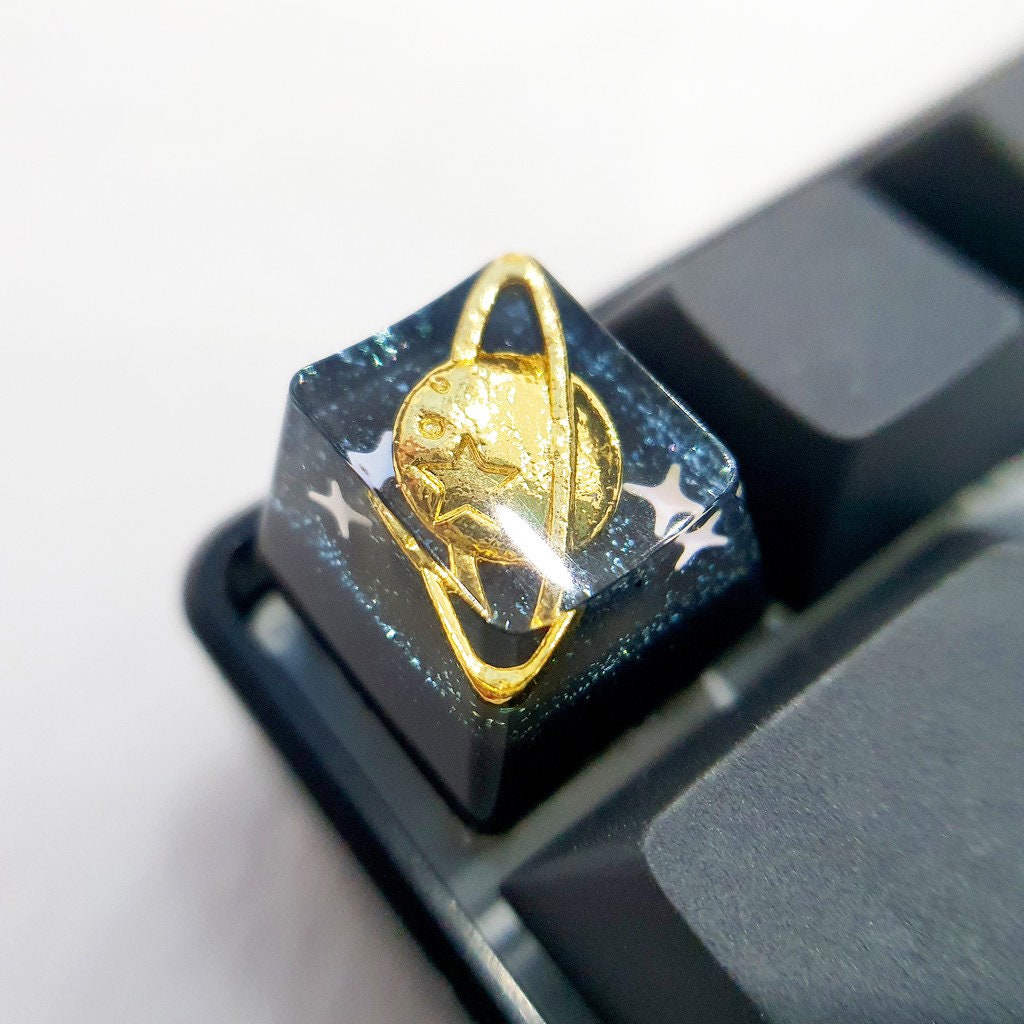 Planet Saturn Keycap Resin Artisan Keycap Outer Space - Etsy Canada