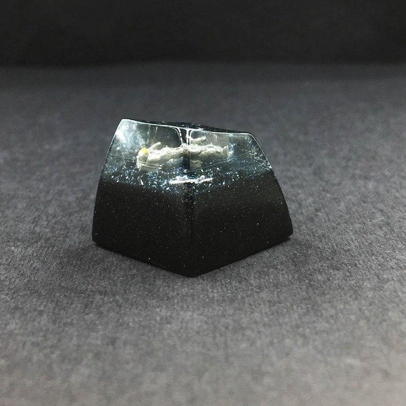 Astronaut Keycap Outer Space Resin Keycap Galaxy Handmade - Etsy