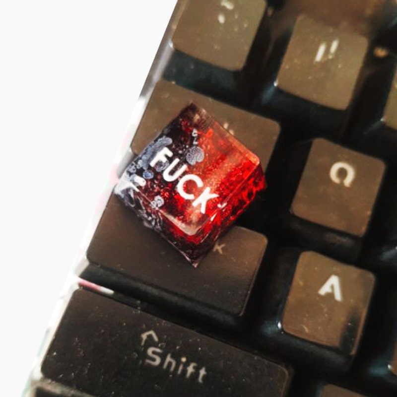 Damn Keycap, Fuck Keycap, Shit Keycap, Computer Geek Gifts, Custom Text ...