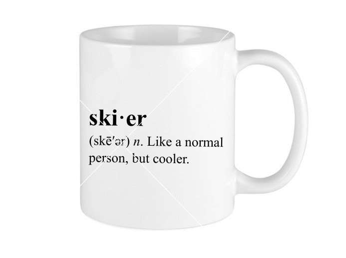 SVG Skier Dictionary Definition Like A Normal Person but | Etsy
