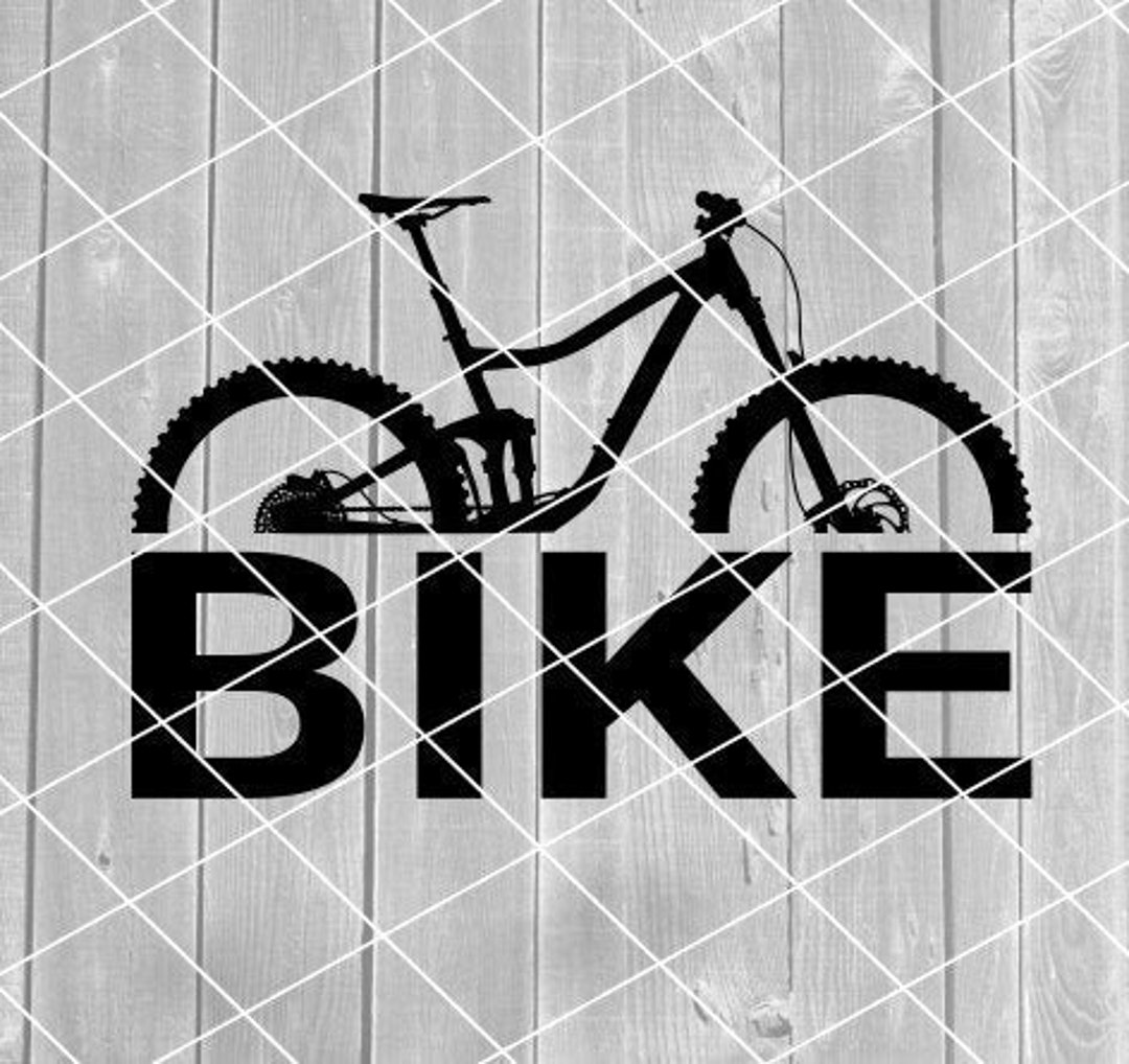SVG - Bike With Bike Drawing Horizontal, Mountain Biking, Bike Saying ...