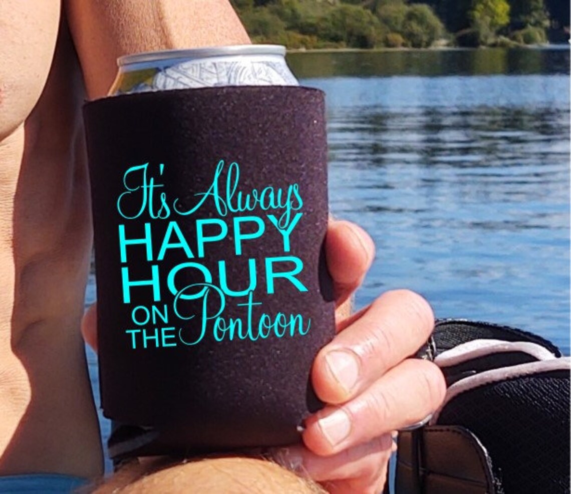 SVG - It's Always Happy Hour on the Pontoon, Boat, Lake, River, Beer ...