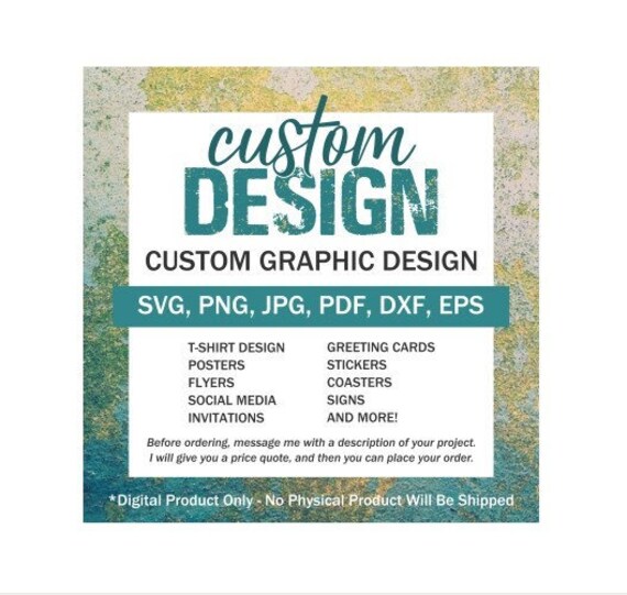 Graphic Design Services Custom Project Design Digital Files - Etsy