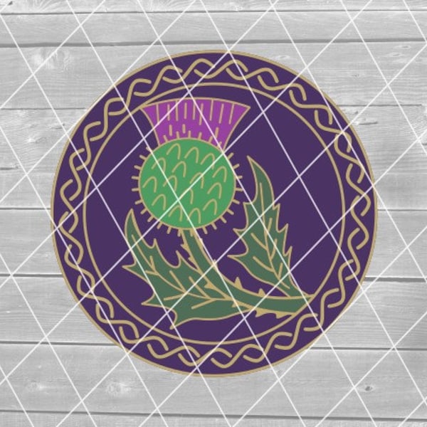 Scottish Thistle Vector - Etsy
