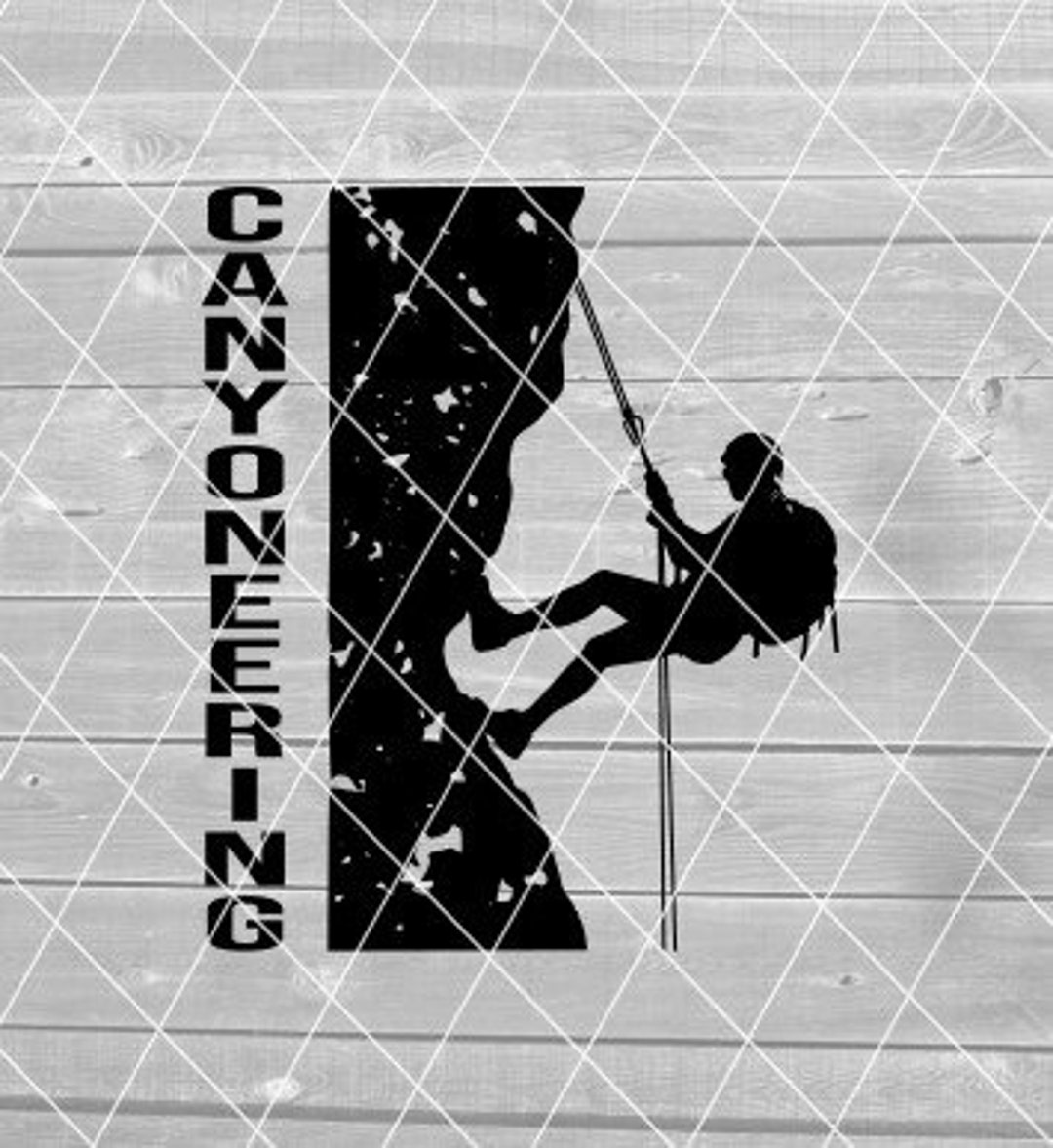 SVG - Canyoneering With Rock and Rappeller, Canyon, Canyoneer, Rappel ...