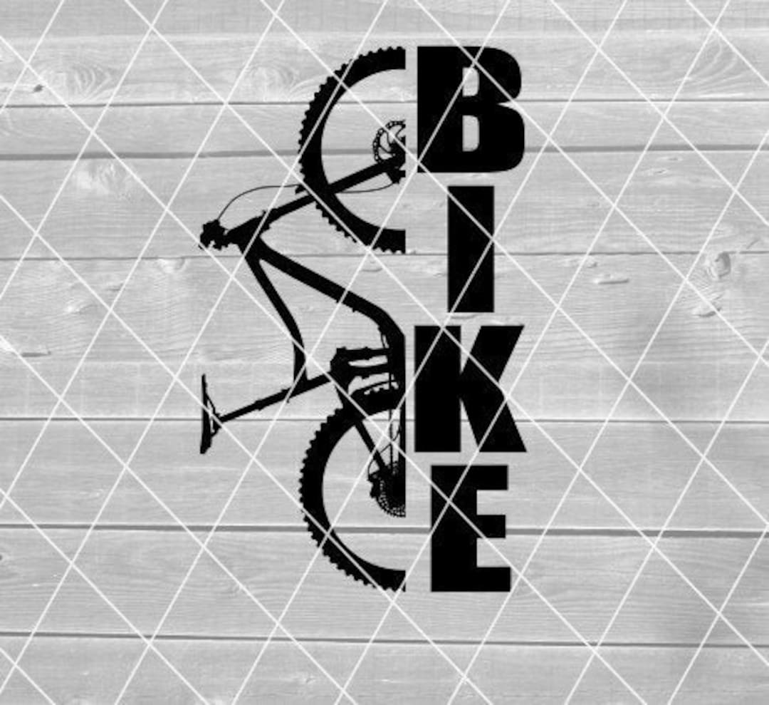 SVG - Bike With Bike Drawing, Mountain Biking, Bike Saying, Vector ...