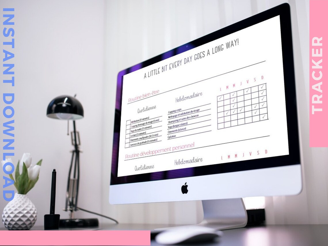 Printable Tracker, Routine, Editable, Habit Tracker, Weekly Tracker ...
