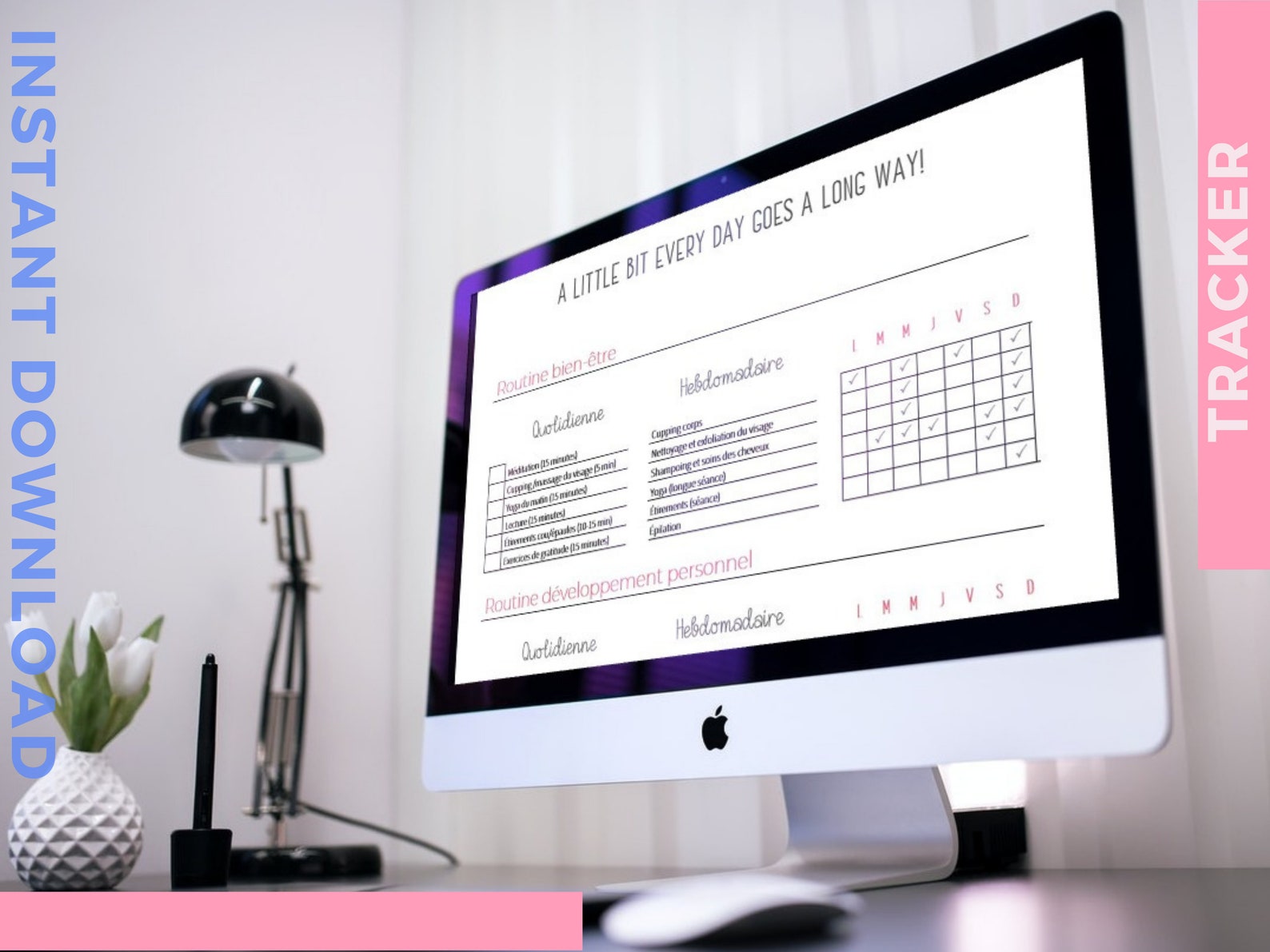 Printable Tracker, Routine, Editable, Habit Tracker, Weekly Tracker ...