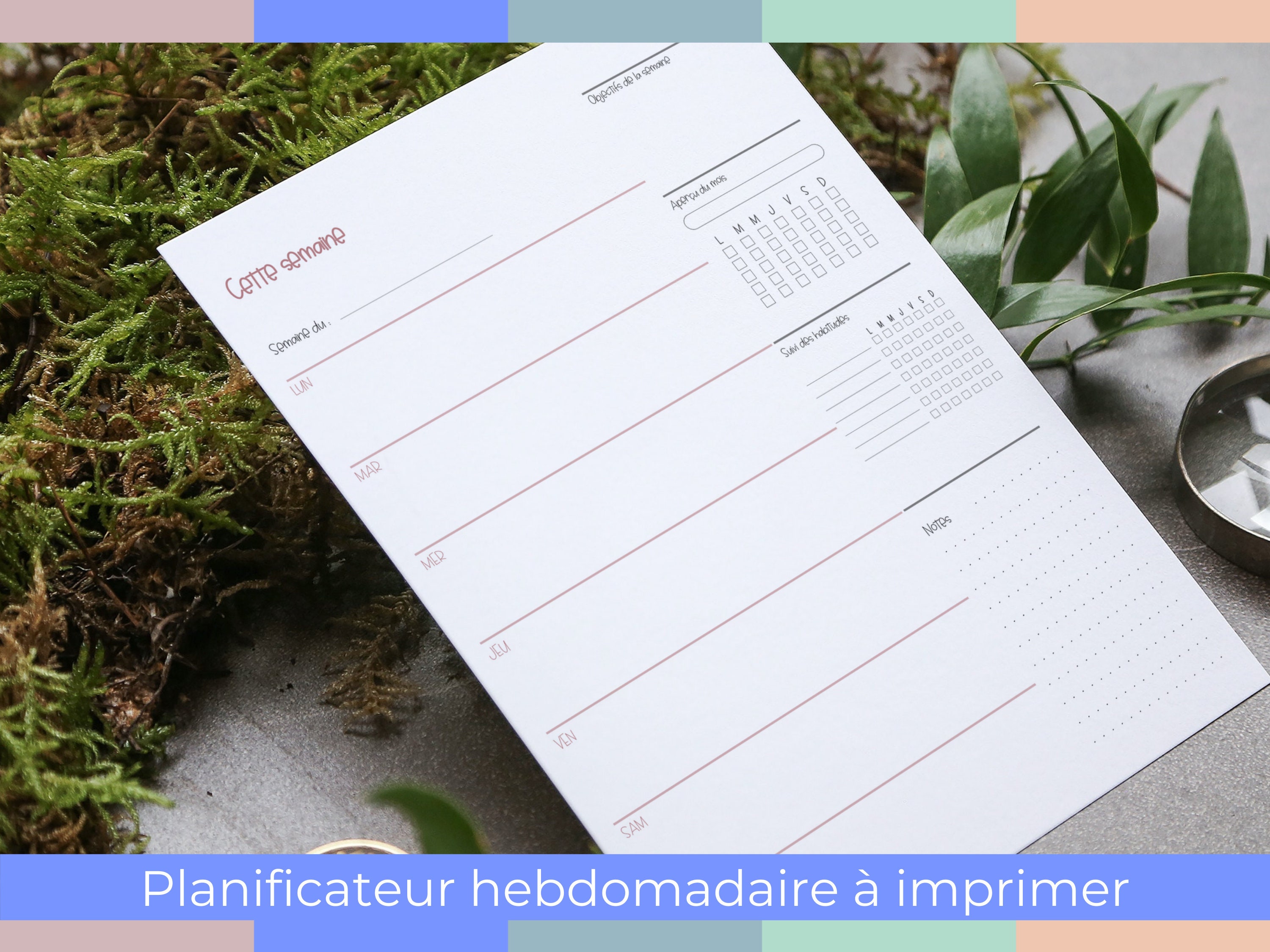 Planner Template, Printable Weekly Planner, Schedule, Weekly Calendar ...