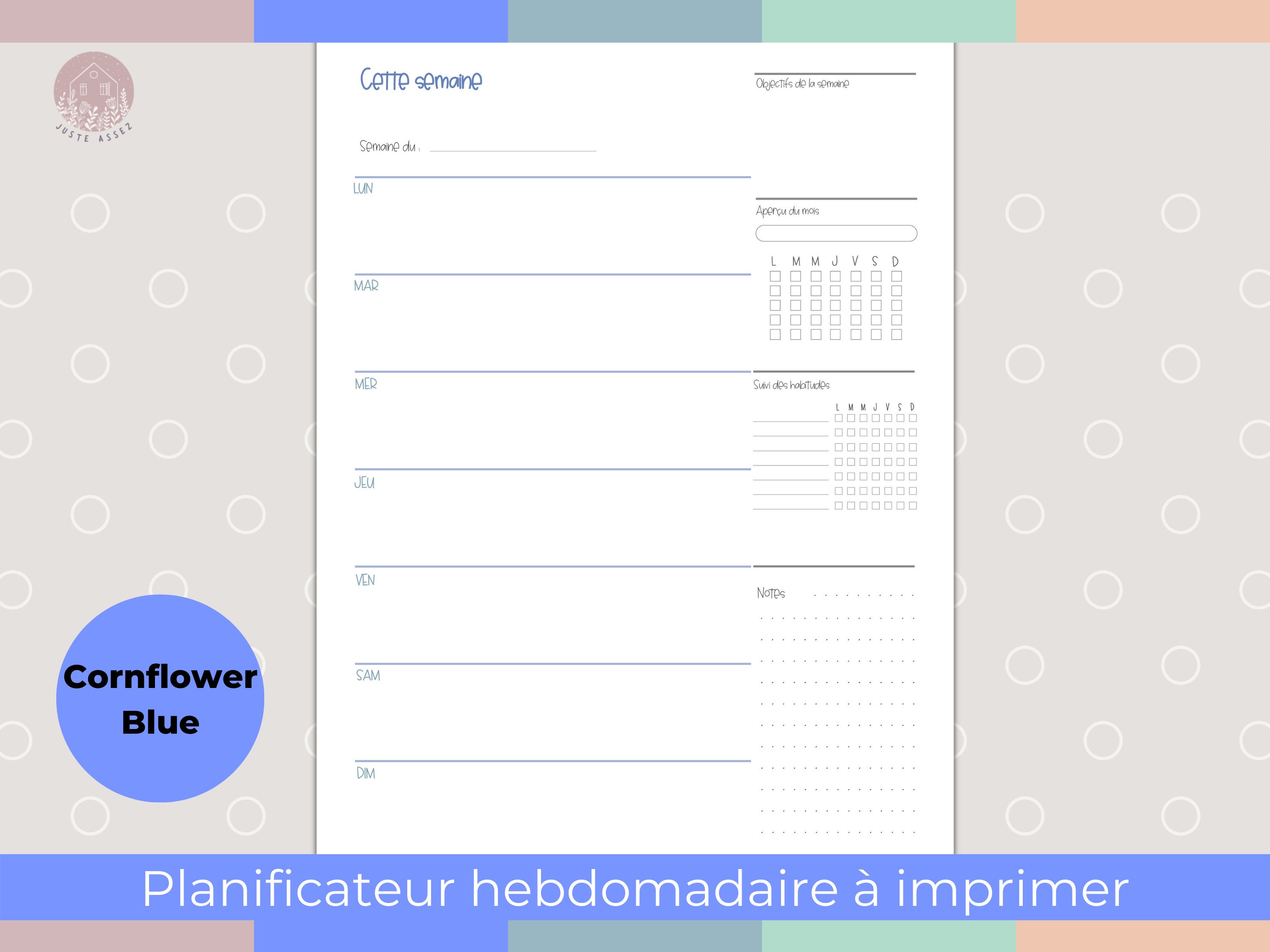 Planner Template, Printable Weekly Planner, Schedule, Weekly Calendar ...