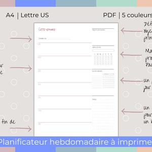 Planner Template, Printable Weekly Planner, Schedule, Weekly Calendar ...