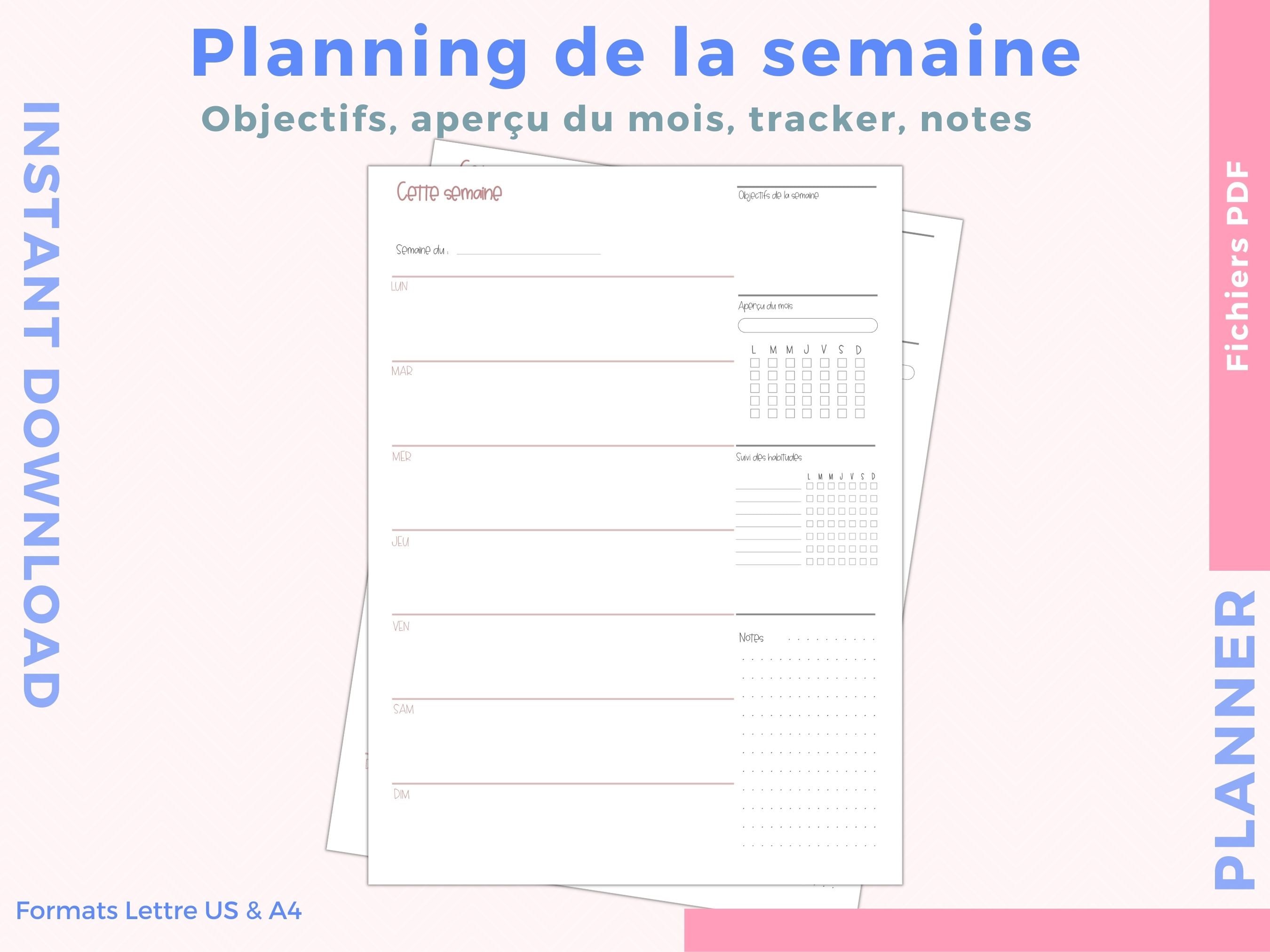 Weekly Printable, Planner Template, Printable Schedule, Daily Planner ...