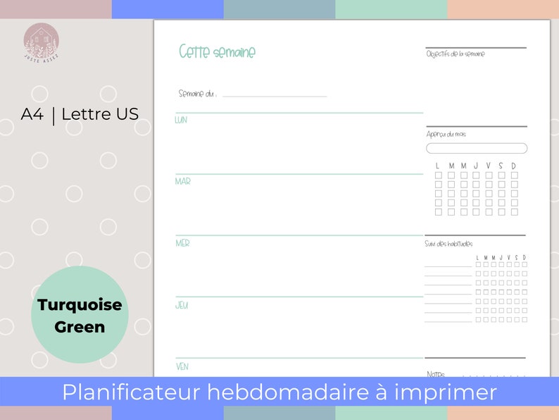 Planner Template, Printable Weekly Planner, Schedule, Weekly Calendar ...