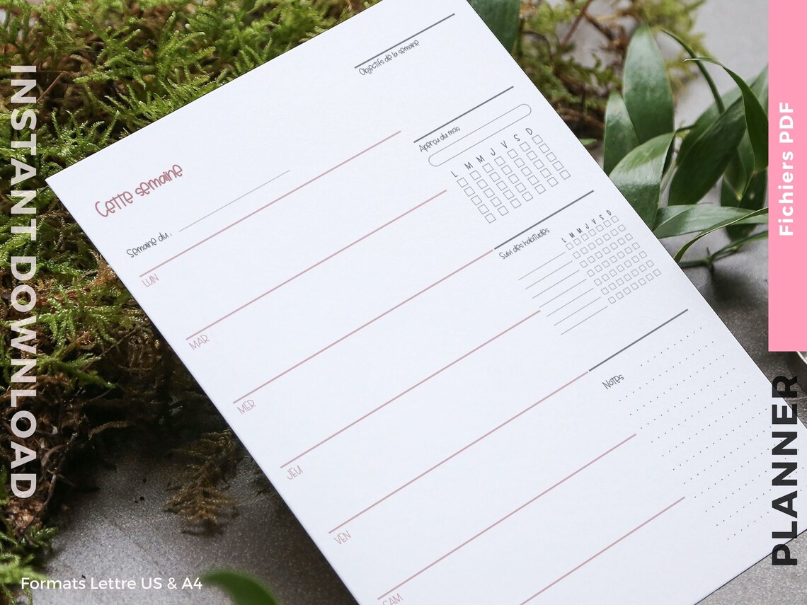 Weekly Printable, Planner Template, Printable Schedule, Daily Planner ...