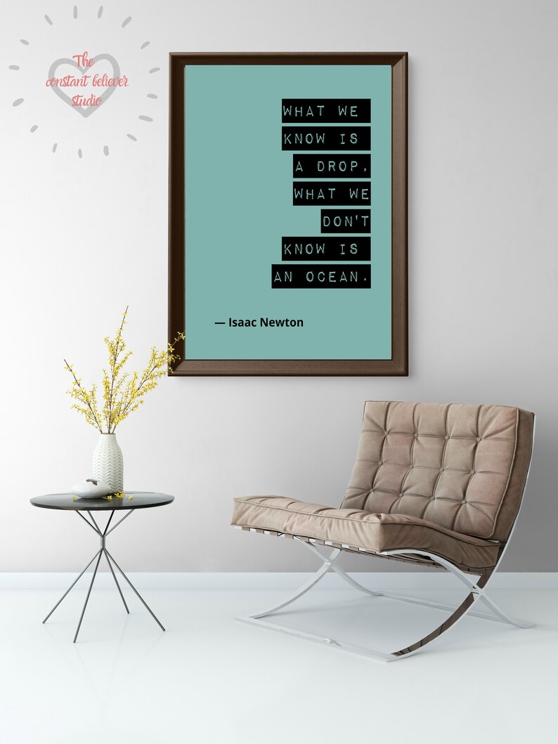 Printable Quote Poster Instant Download Isaac Newton - Etsy