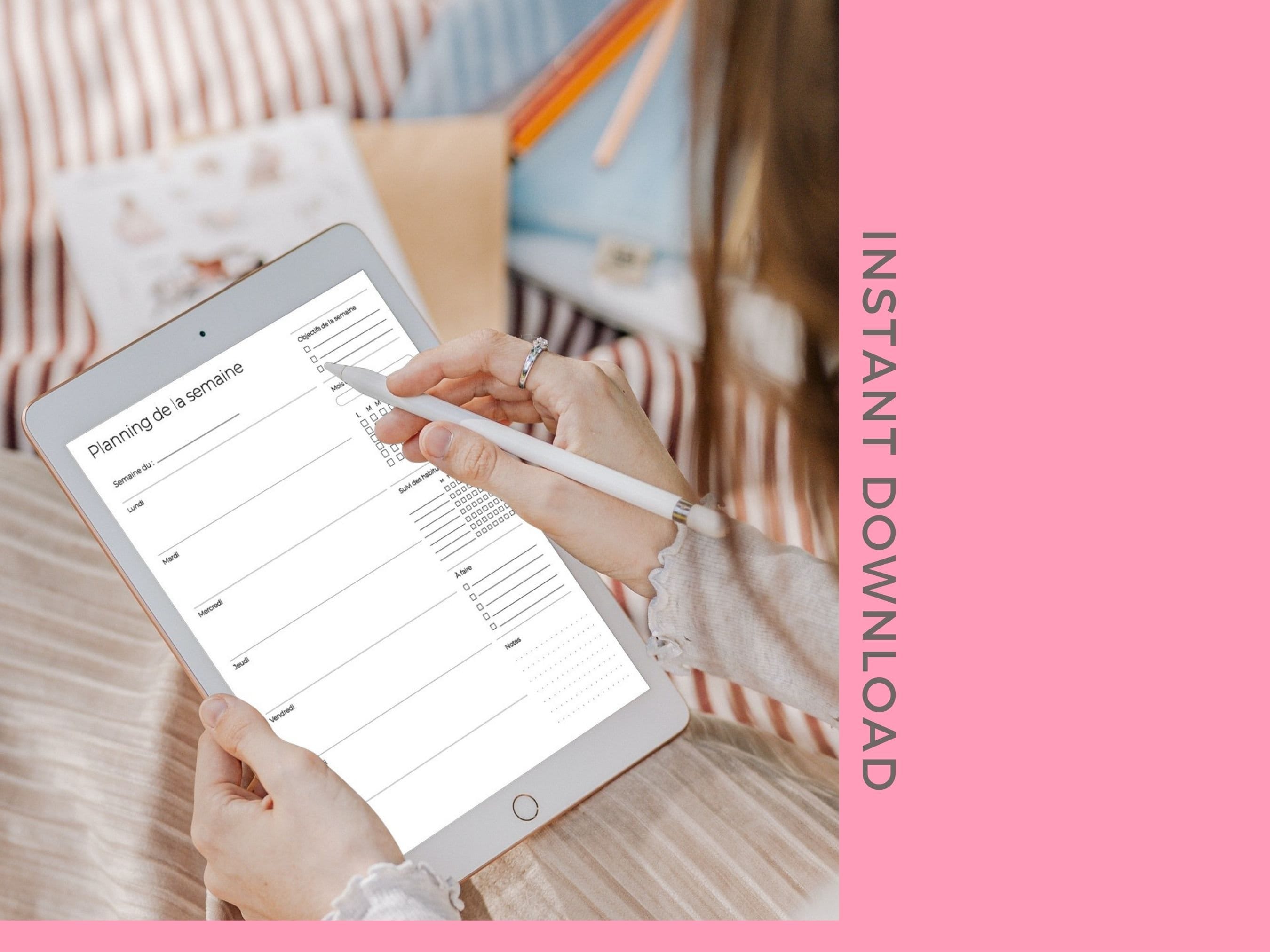 Printable Planner Weekly Schedule Template French Planner - Etsy
