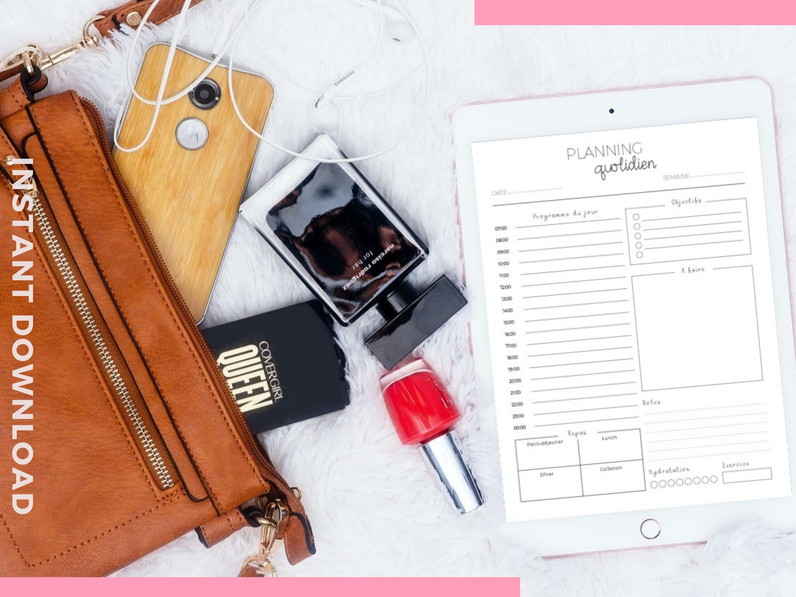 Printable Planner Weekly Schedule Template French Planner - Etsy