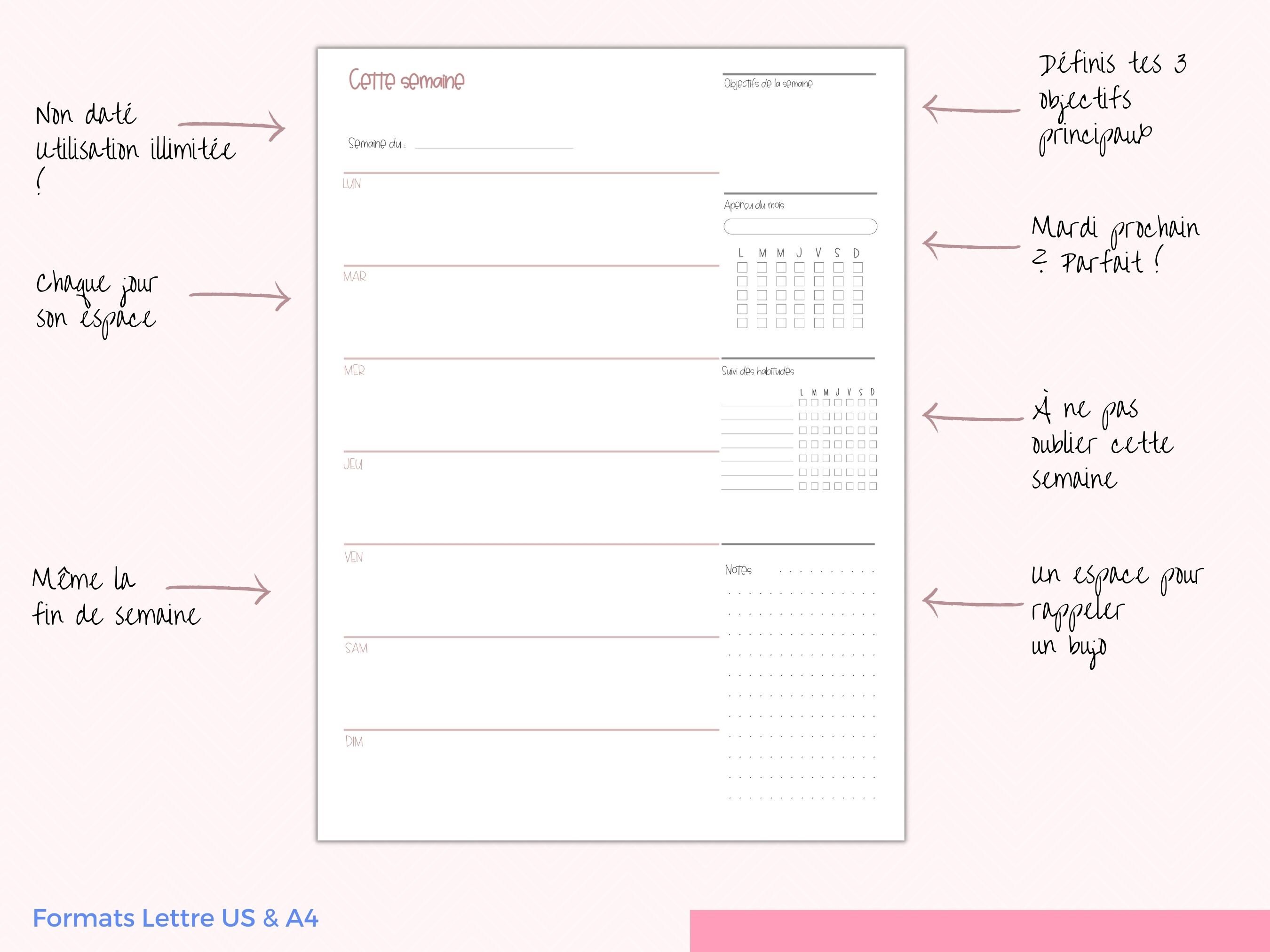 Weekly Printable, Planner Template, Printable Schedule, Daily Planner ...