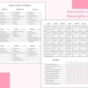 Editable, Clean, Printable Template, Cleaning Checklist, in French ...