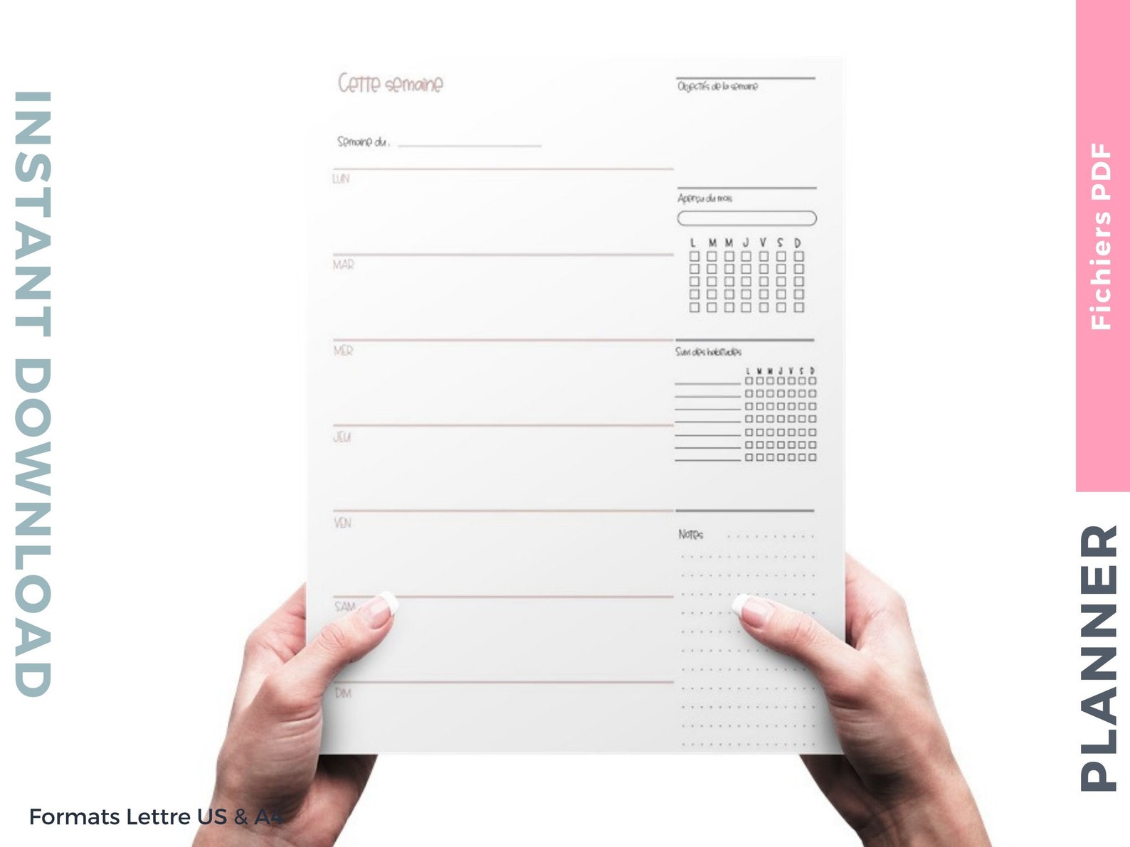 Weekly Printable, Planner Template, Printable Schedule, Daily Planner ...