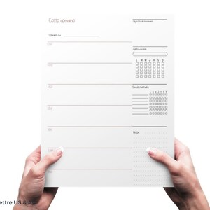 Weekly Printable, Planner Template, Printable Schedule, Daily Planner ...