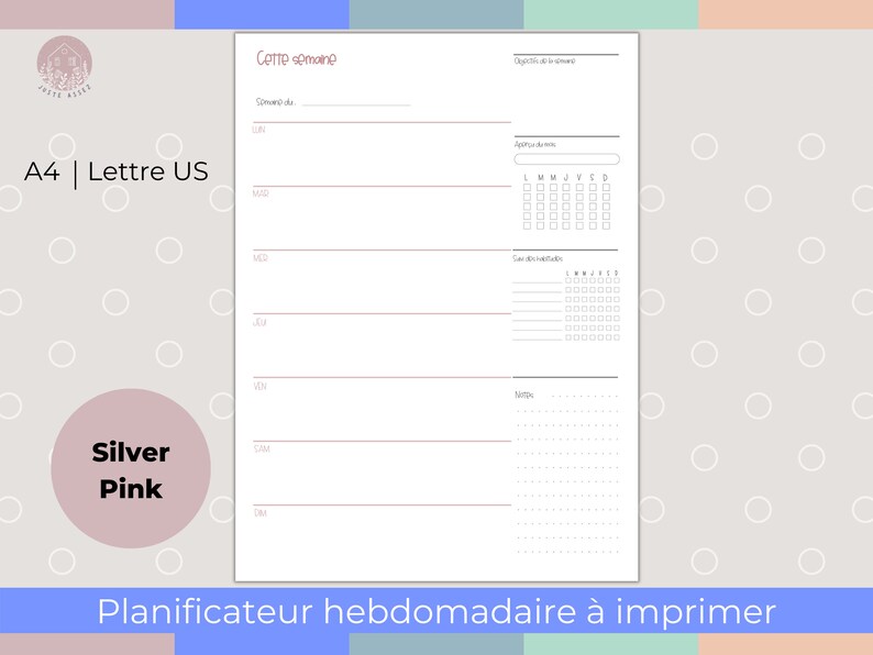 Planner Template, Printable Weekly Planner, Schedule, Weekly Calendar ...