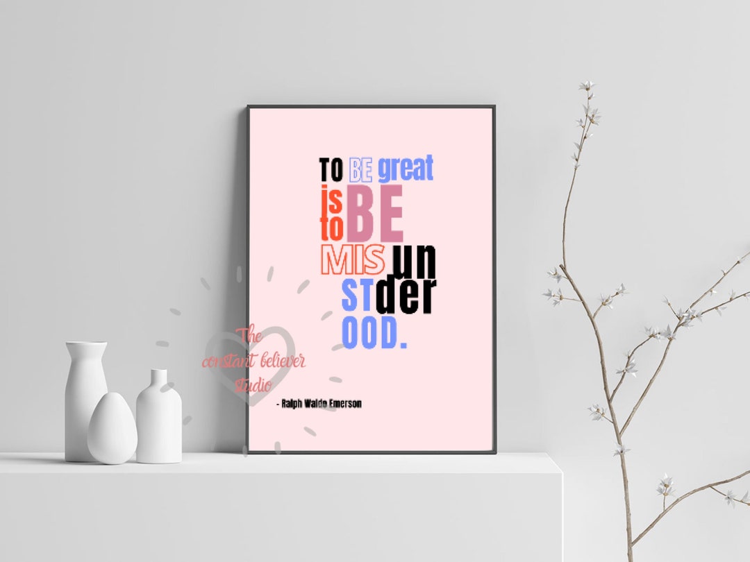 Printable Quote Wall Art, Digital Poster, Inspirational Quote ...