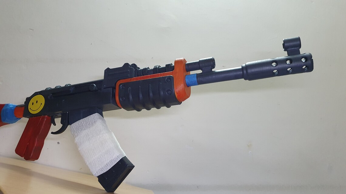 RUST Assault Rifle LIFE SIZE Hand Painted AK47 3D Printed W/ Ammo - Etsy