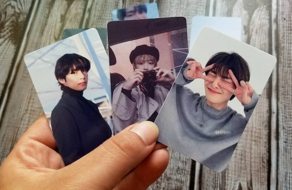 Customized K-pop Photocards One-sided W/ Logo or - Etsy
