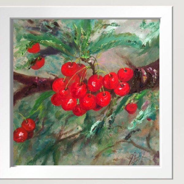 Cherry Painting - Etsy