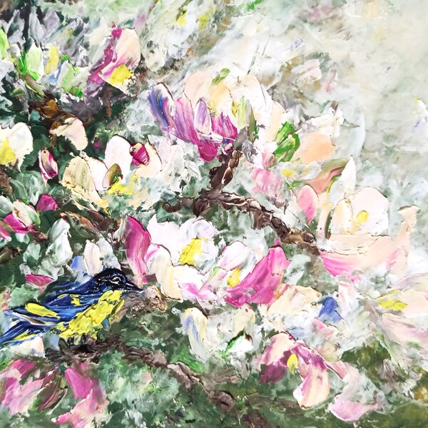 Birds Tree Painting - Etsy