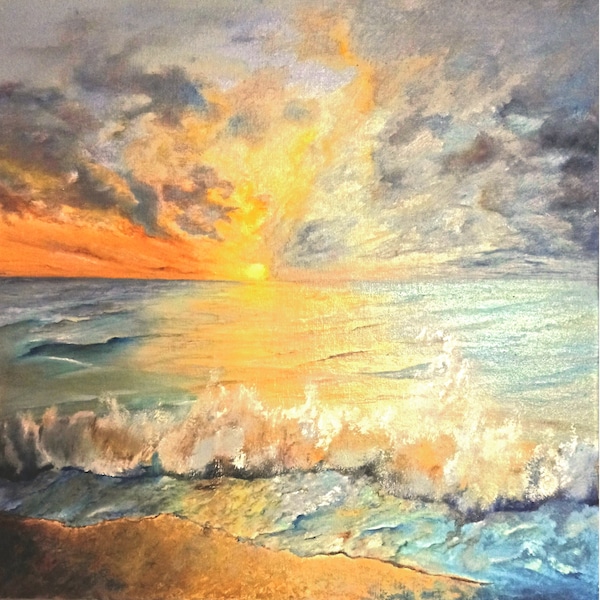 Sunset Oil Painting - Etsy