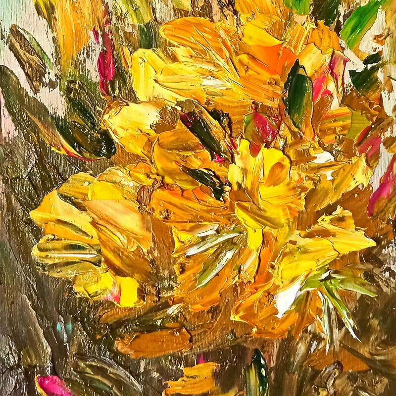 Yellow Painting - Etsy
