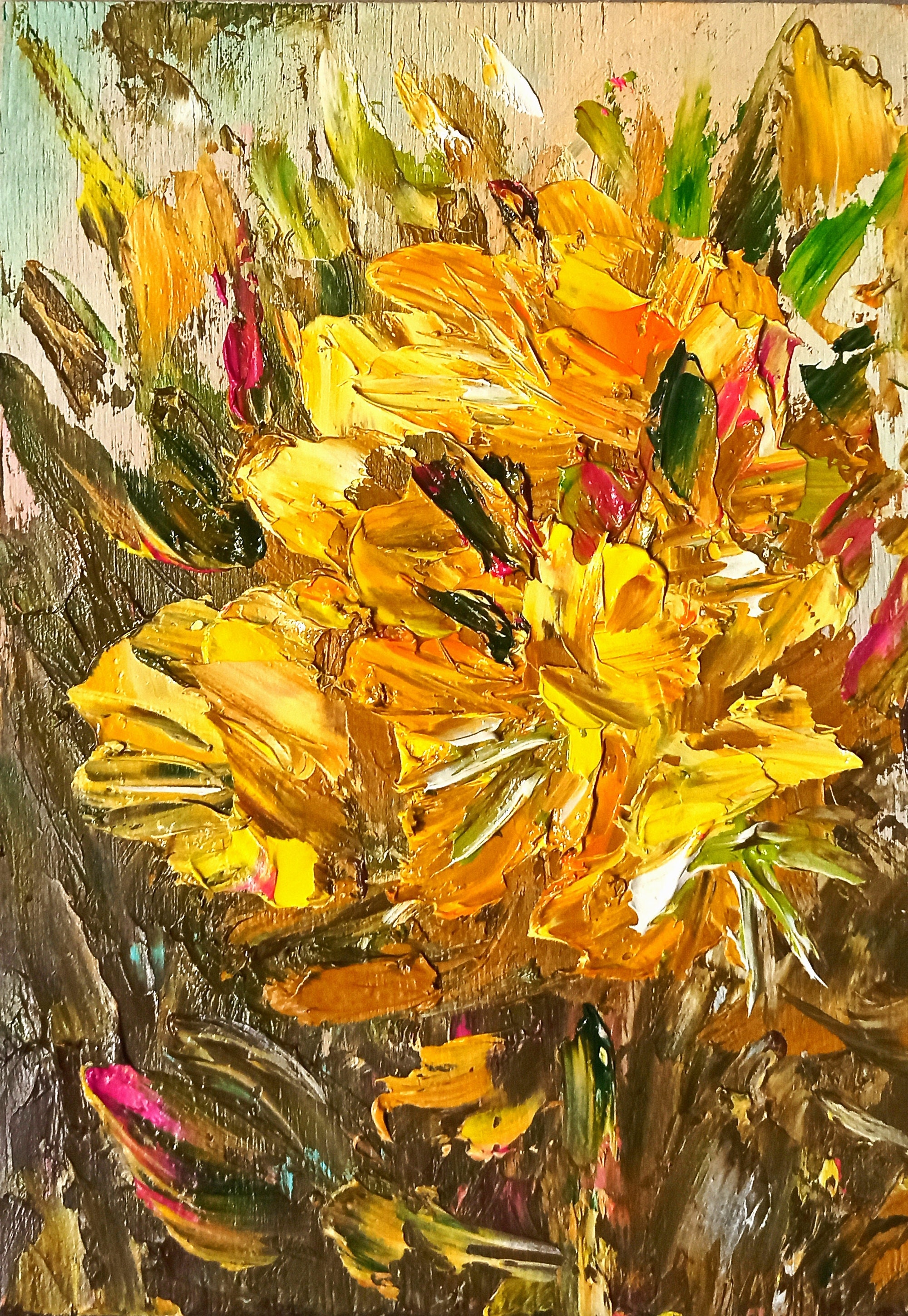 Yellow Flower Oil Painting