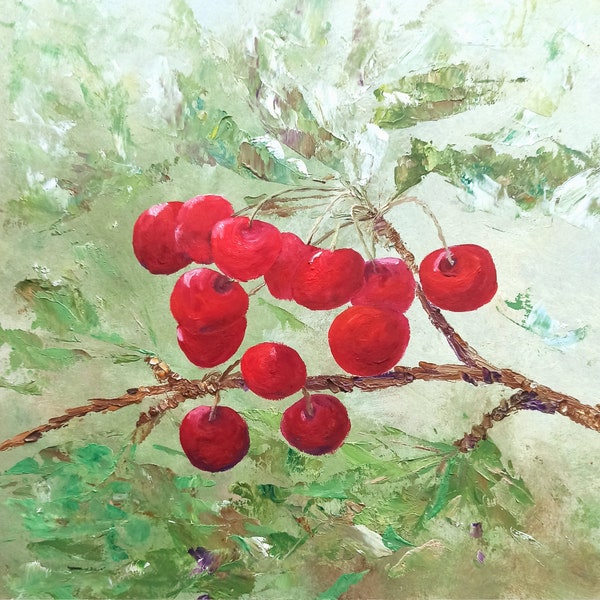 Cherry Painting - Etsy
