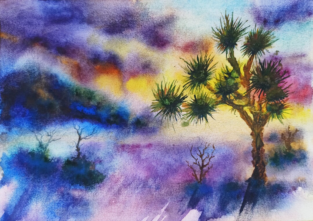 Joshua Painting Original Joshua Tree National Park Painting Small ...