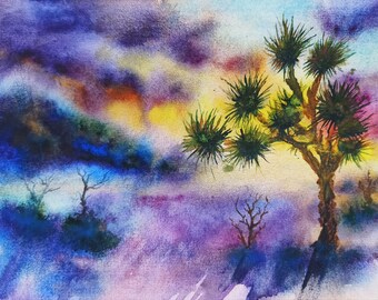Joshua Tree Painting - Etsy
