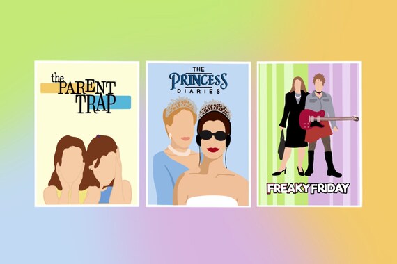 Disney Movie Poster Sticker Collection DCOM Princess | Etsy