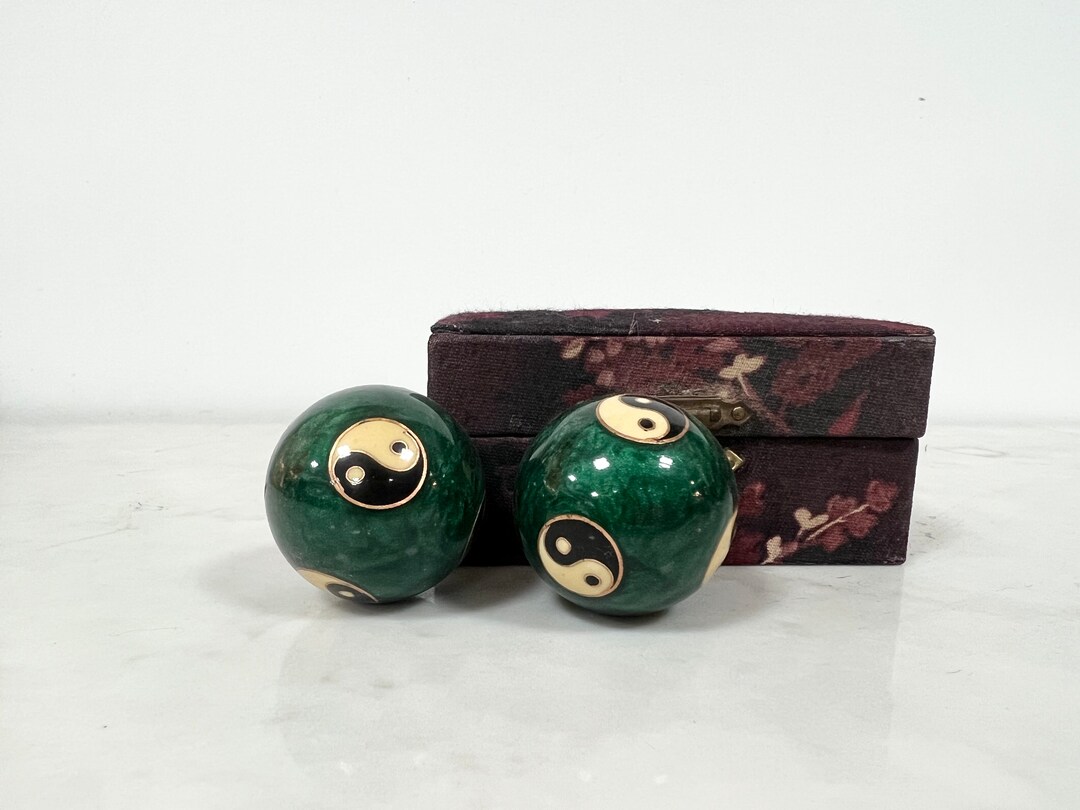 Vintage Baoding Balls, Chinese Exercise Balls, Stress Reduction Balls ...