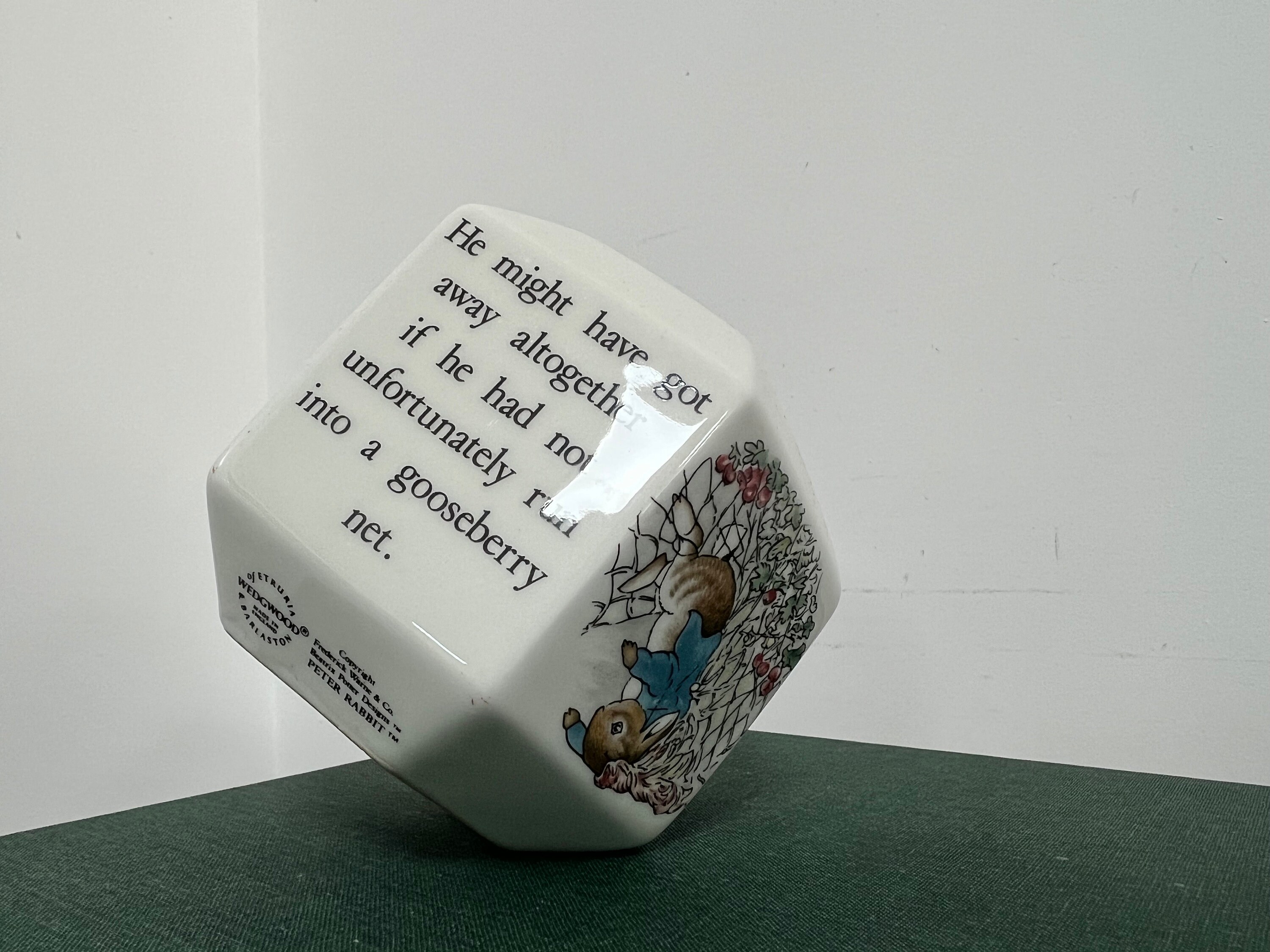 Vintage Peter Rabbit Hexagonal Money Box Wedgwood Beatrix - Etsy