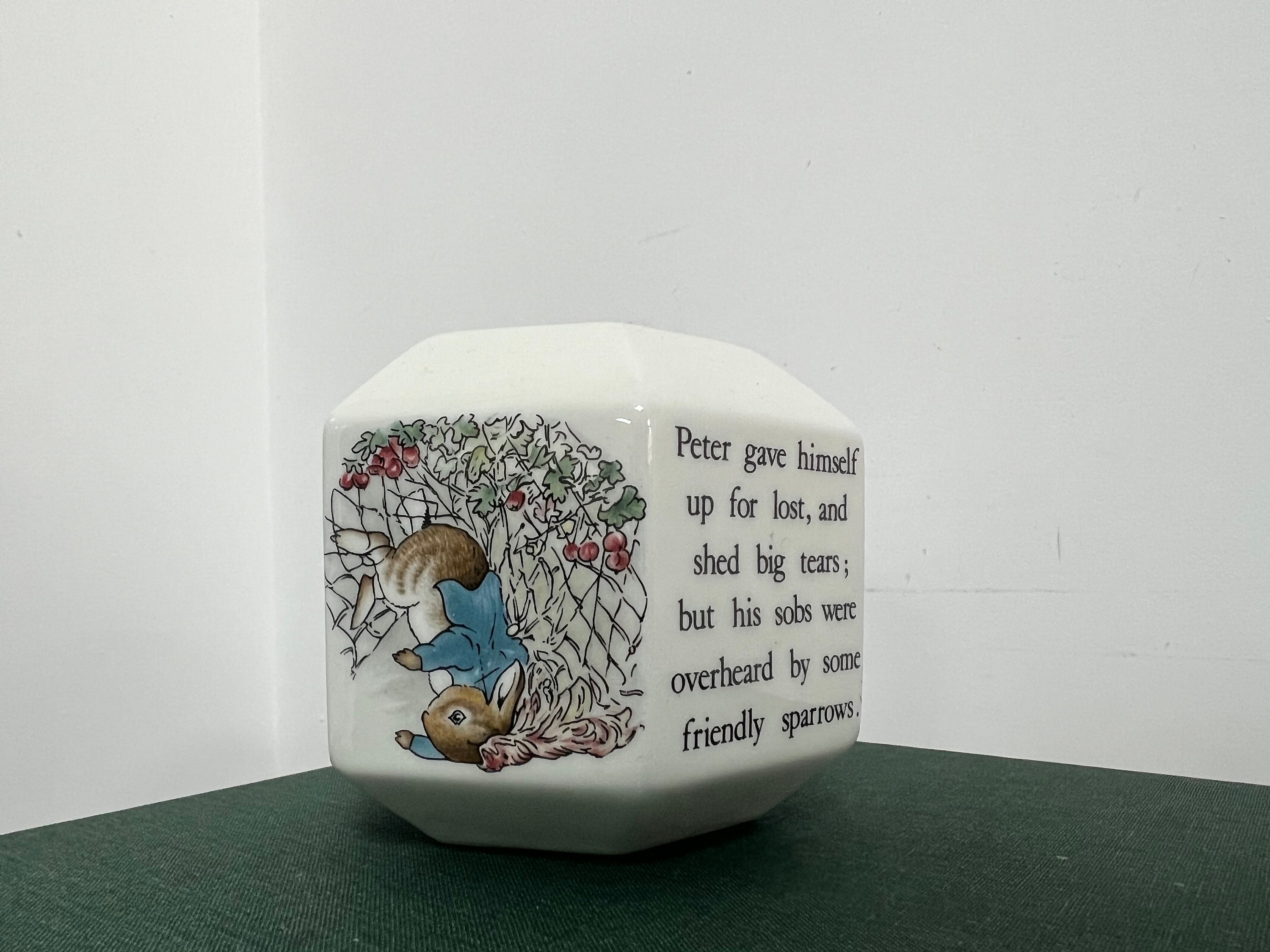 Vintage Peter Rabbit Hexagonal Money Box Wedgwood Beatrix - Etsy